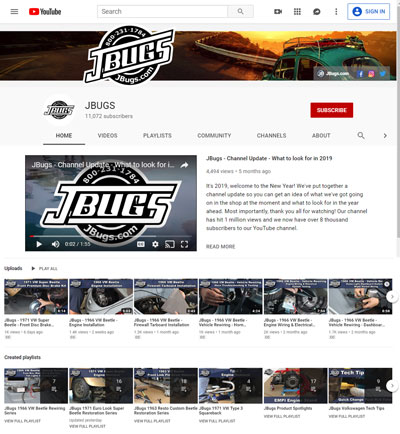VW Parts | JBugs.com: JBugs Tech Tip Directory