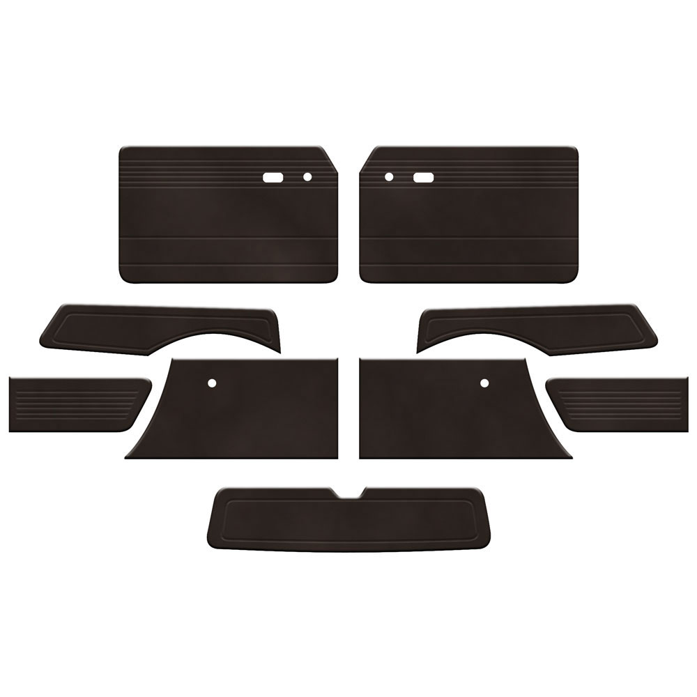 VW Door Panels, Full Set, 9-Pc, Velour- Select Color, Squareback 1966 ...