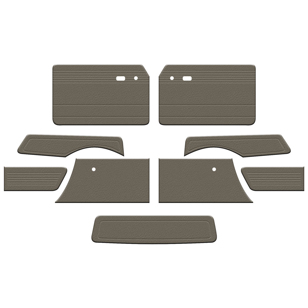 VW Door Panels, Full Set, 9-Pc, Vinyl- Select Color, Squareback 1968 ...