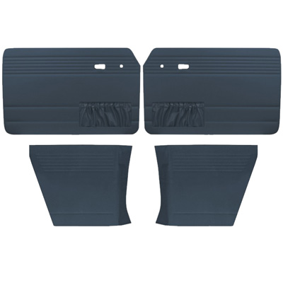 VW Door Panels, Full Set w/Pockets, Vinyl- Select Color, Notchback 1961 ...