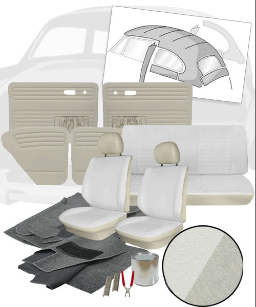 Deluxe Full Seat Insert VW Interior Kit, Beetle Sedan 1977: VW Parts ...