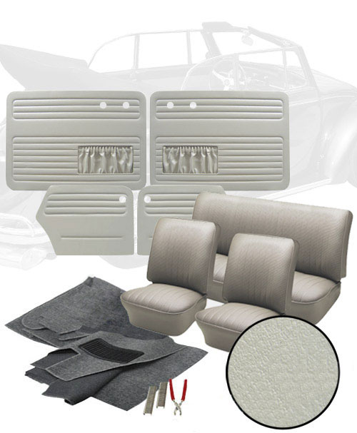 1967 VW Beetle Convertible Smooth Vinyl Interior Kit - 111-CVT-1967-Smooth