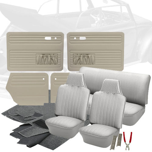 1969 VW Beetle Convertible Smooth Vinyl Interior Kit - 111-CVT-1969-Smooth