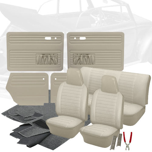 1974-1976 VW Super Beetle Convertible Full Insert Interior Kit - 111 ...