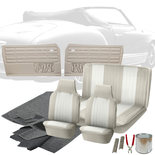 Deluxe 12 Inch Insert VW Interior Kit, Karmann Ghia Convertible 1968 ...