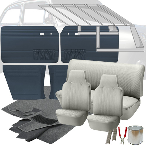 1968-1969 VW Type 3 Notchback Smooth Vinyl Interior Kit - 131-1968-1969 ...