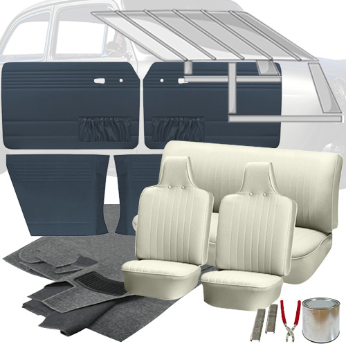 1970-1972 VW Type 3 Notchback Basketweave Vinyl Interior Kit: VW Parts ...