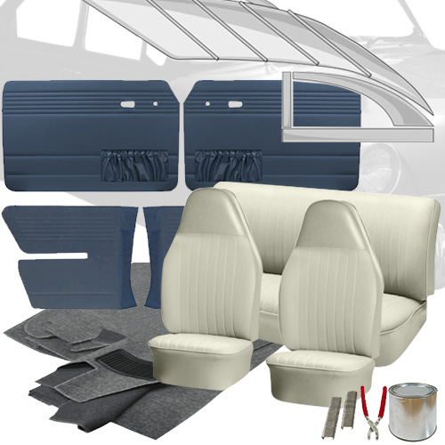 1973 VW Type 3 Fastback Basketweave Vinyl Interior Kit - 131-1973 ...