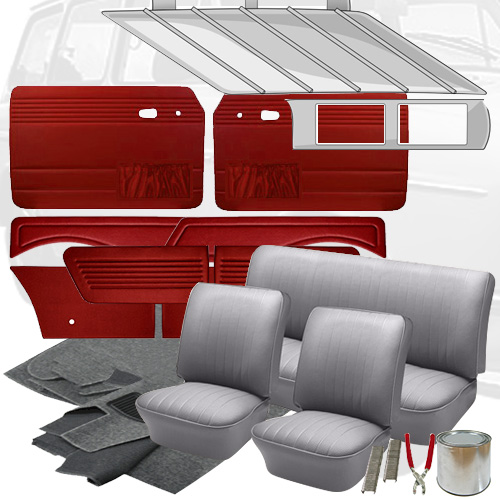 1965-1967 VW Type 3 Squareback Velour Cloth Interior Kit - 131-1965 ...