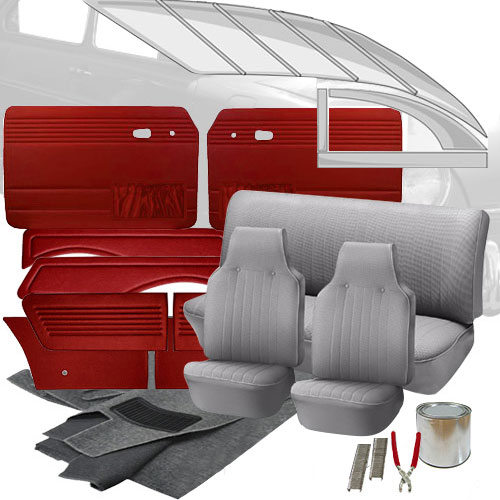 1968-1969 VW Type 3 Fastback Velour Cloth Interior Kit - 131-1968-1969 ...