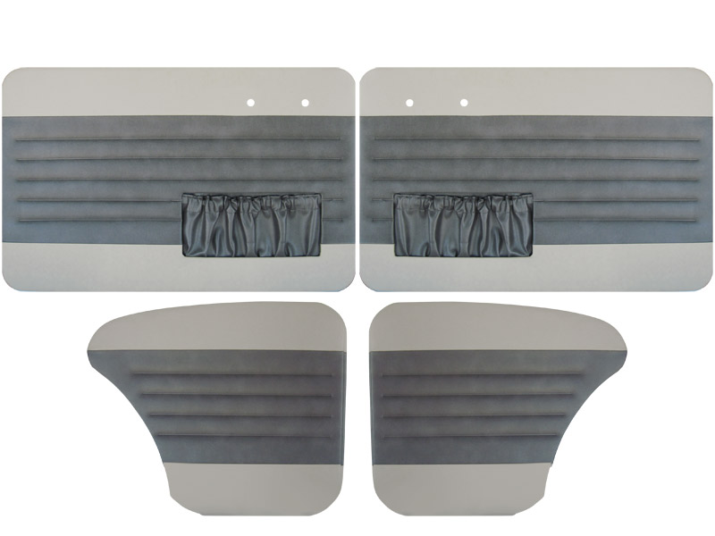 14-1128-Custom - 1965-1966 VW Beetle Door Panels - Front & Rear - with ...
