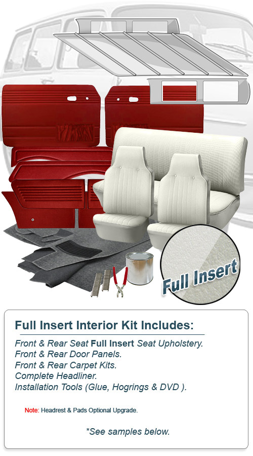 Deluxe Full Insert VW Interior Kit, Squareback 1968-1969: VW Parts ...