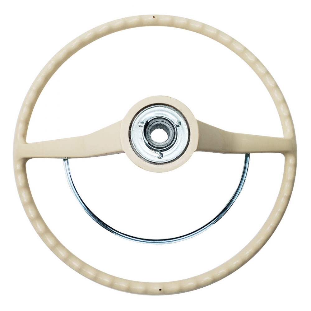 Ivory Stock VW Steering Wheel for 1962 1971 Beetle Karmann Ghia Type 3
