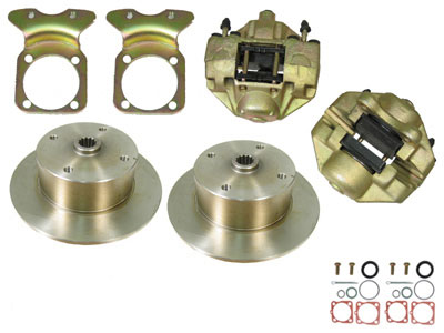 VW Rear Disc Brake Kit without E-Brake, 4 Lug 4x130, 1958-1967 Swing ...