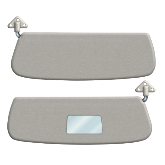 1955-1967 VW Bus Sun Visors - Pair - Off-White Vinyl - 21-2119