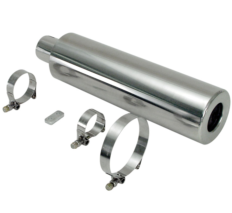 3783 - VW Racing Muffler, Off-Road Competition Exhaust, Stainless Steel