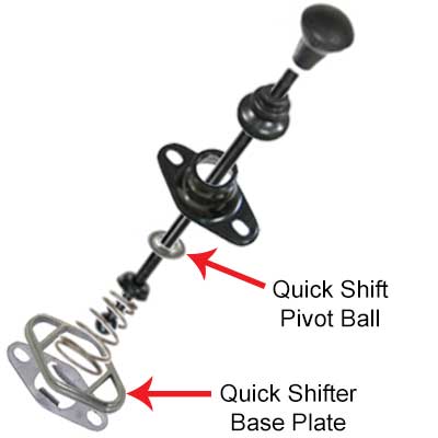 Transmission Shifter Assembly EMPI 4500 Aluminum Quick Shift Kit For VW ...
