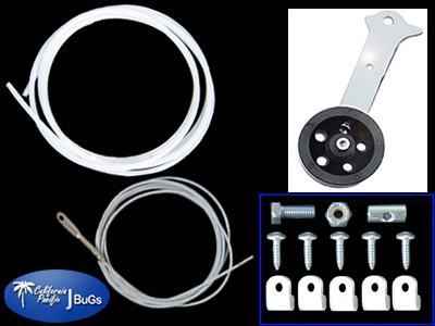 VW Throttle Cable kit | with Roller Pedal | 4861 | EMPI | JBugs