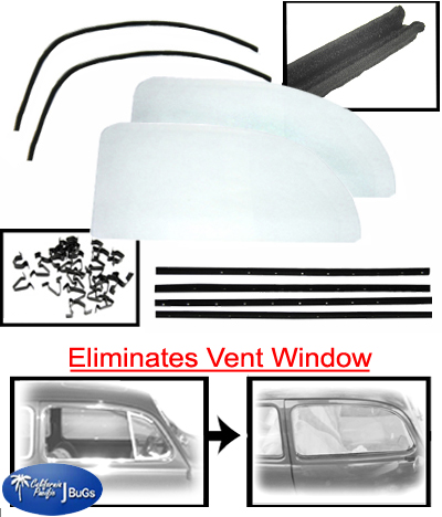 VW 1-Piece Window Kit | Left and Right | 9780 | EMPI | JBugs