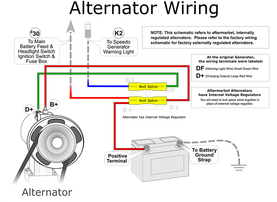 Wiring Alternator Warning Light Wiring Diagram