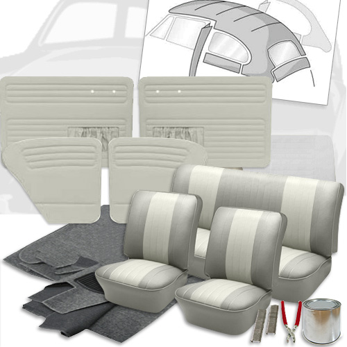 Deluxe 12 Inch Seat Insert VW Interior Kit, Beetle Sedan 1967: VW Parts ...