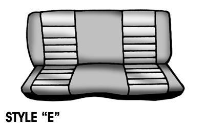 43-4022-VELOUR - 1982-84 VW Rabbit Seat Upholstery - Rear Only - 2 Door ...