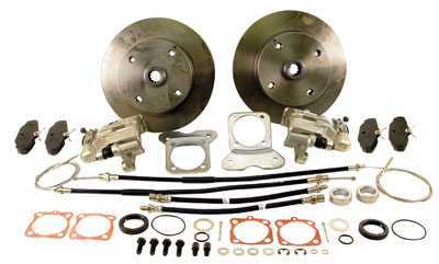 VW Rear Disc Brake Kit, 4x130 4 Lug, 1973-1979 IRS, with Parking Brake ...