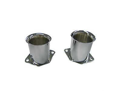 43-6050 - Velocity Stacks - Weber IDF / EMPI HPMX - 2 1/4" - Chrome - Pair