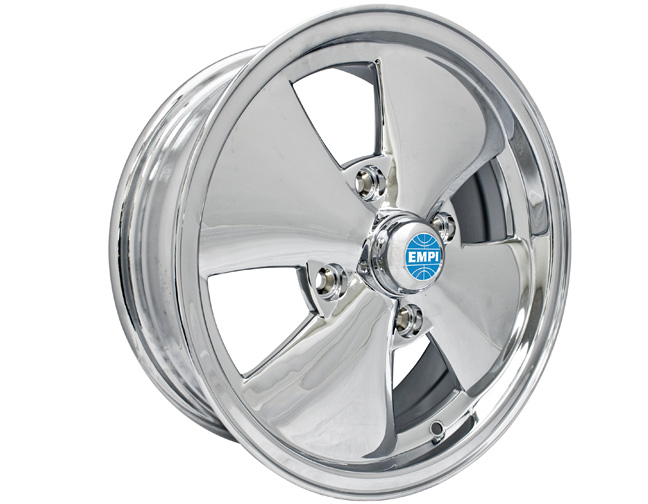 10-1094-4 - EMPI 4 Spoke VW Wheels, Chrome Plated, 4x130, Set of 4